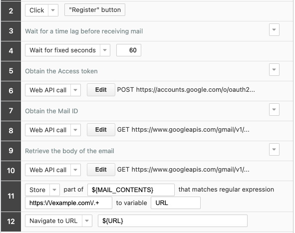 Email tests – MagicPod Help Center