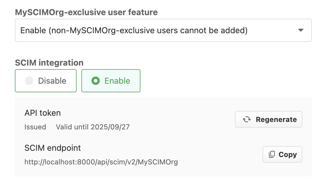 SCIM integration feature settings – MagicPod Help Center