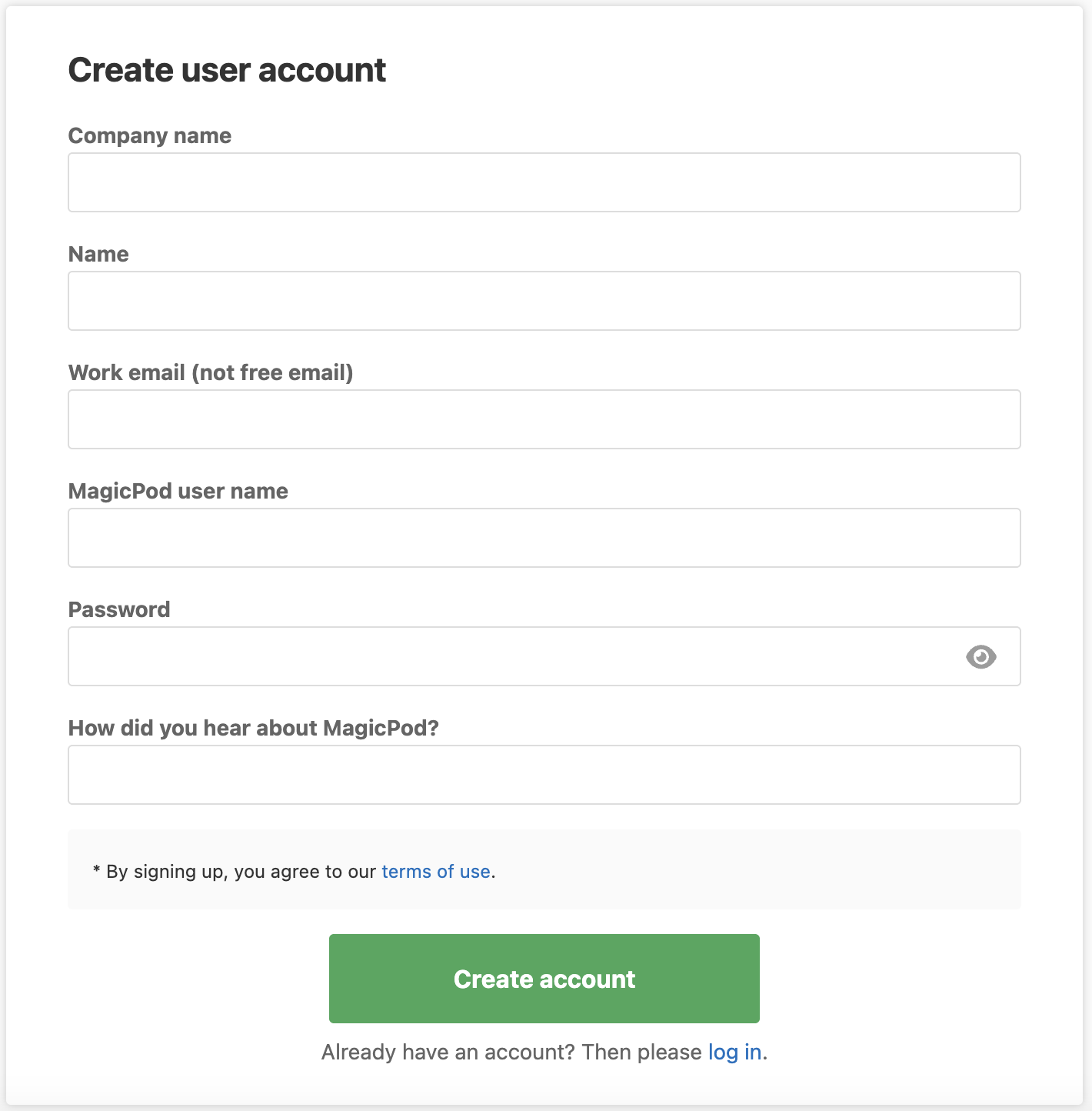 Start guide: 1. Account creation and basic setup (Mobile app ...